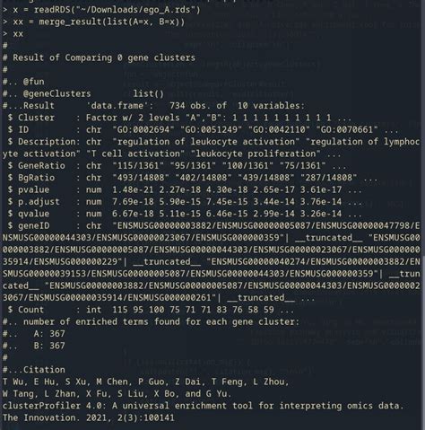 Mergeresult Error · Issue 473 · Yulab Smuclusterprofiler · Github