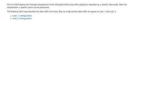 qos maps dell enterprise sonic quality of service qos dell