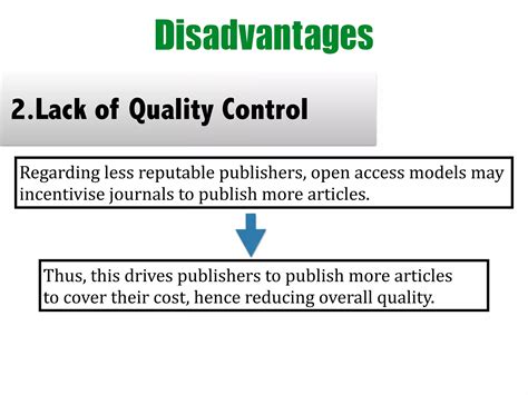advantages and disadvantages of open access pdf