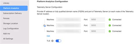 Client Telemetry Configuration