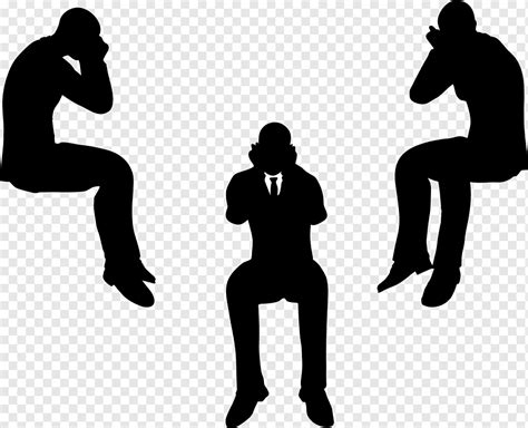 성인 실루엣 남자 좌절 외로운 슬픔 절망 스트레스 슬픔 Png Pngwing