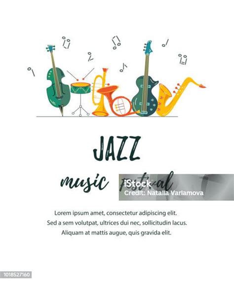 벡터 일러스트 레이 션 색소폰 기타 바이올린 프렌치 호른 드럼 0명에 대한 스톡 벡터 아트 및 기타 이미지 0명 Classical Concert 공휴일 Istock