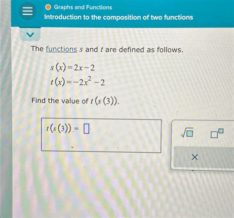 Solved Graphs And FunctionsIntroduction To The Composition Chegg