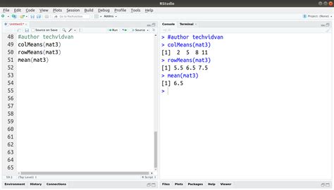 Matrix Functions In R Solve Dim Sum Mean Cbind Techvidvan