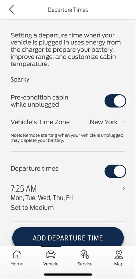 Departure Time Not Working Unless Unplugged Rf150lightning