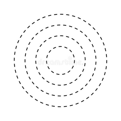 Dashed Line Border And Frame Vector Element Vector Illustration Stock