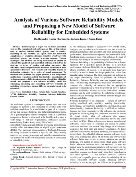 Pdf Analysis Of Various Software Reliability Models And Proposing A