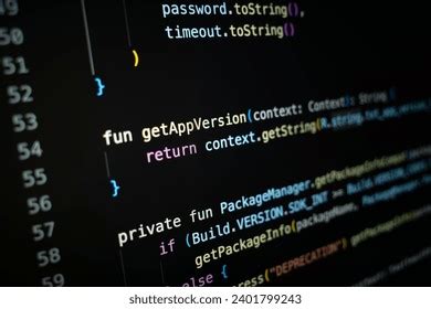 Kotlin Sample Check App Version Function Stock Photo 2401799243 Shutterstock