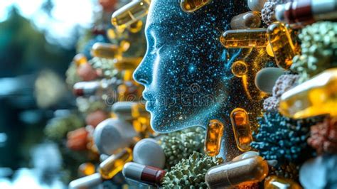 Exploration Of Health Benefits Through Vitamins And Minerals In Stunning Visual Representation