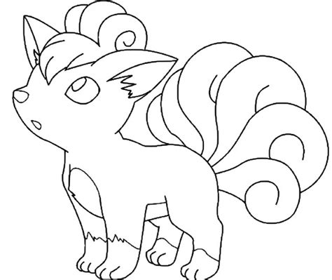 Vulpix Coloring Pages Coloring Pages