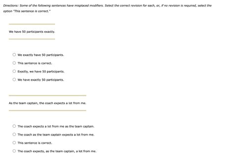 2 Misplaced Modifiers Sometimes Writers Place A Chegg Com