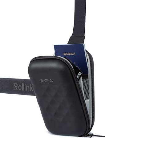 Дорожная сумочка Rollink Mini Bag Go 19,5x12x6 см, черная / «Laudo»