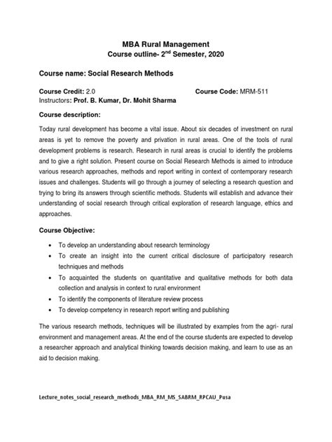 Book Social Research Method Lecture Notes For Online Repository Pdf Scientific Method