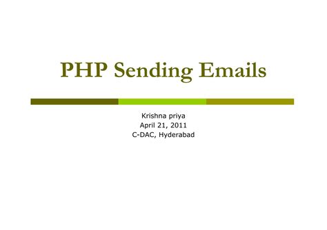 Sending Emails Through Php Pdf Email Internet