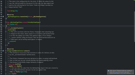 How To Disable Lines That Go Across The Screen In Android Studio Stack Overflow