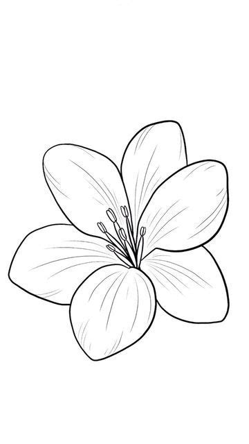 How To Draw A Lily Step By Step Tutorial