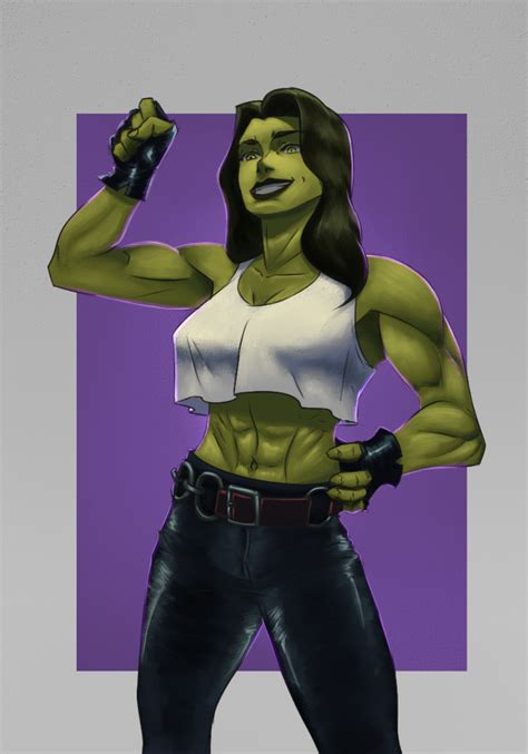 I Just Finished Some She Hulk Fanart Rimaginarymarvel