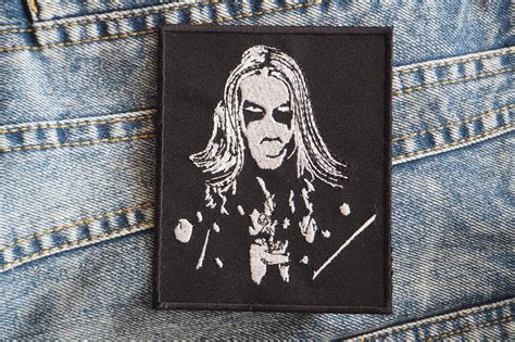 Dead Black Metal Embroidered Patch Ingridpatches