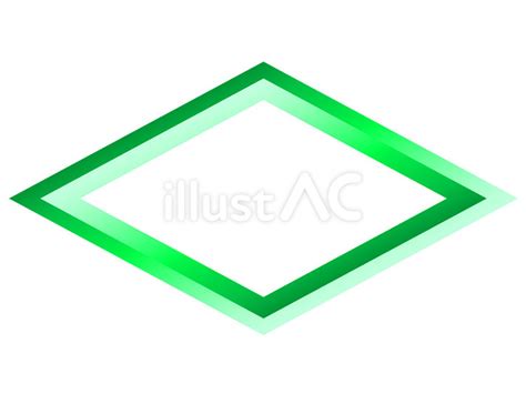 「w（2重）枠」の菱形素材 04イラスト No 25117891｜無料イラスト・フリー素材なら「イラストac」