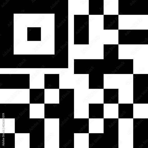 Qr Code Symbol Scanning Technology Qr Code Black Symbol Stock