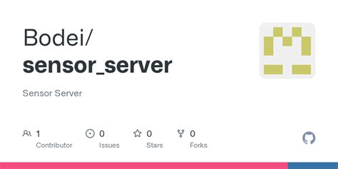 Github Bodeisensorserver Sensor Server
