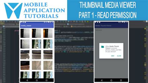Android Media Viewer Read Permission Tutorial Series