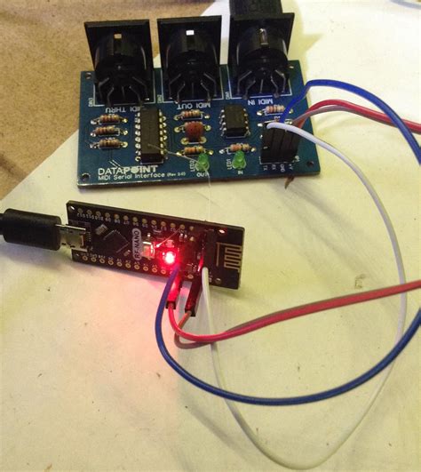arduino rf24 midi interface simple diy electronic music projects