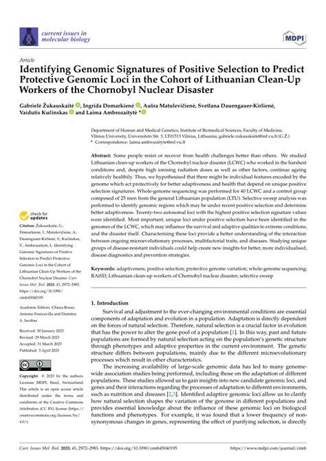 Pdf Identifying Genomic Signatures Of Positive Selection To Predict Protective Genomic Loci In
