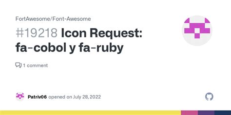 Icon Request Fa Cobol Y Fa Ruby · Issue 19218 · Fortawesomefont