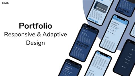 responsive portfolio built with flutter