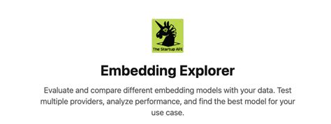 Embedding Explorer 로컬 데이터를 사용하여 여러가지 임베딩 모델들을 평가하고 비교하는 오픈소스 읽을거리and정보공유 파이토치 한국 사용자 모임