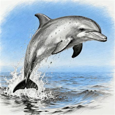 Realistic Dolphin Drawings Ai Art Gallery