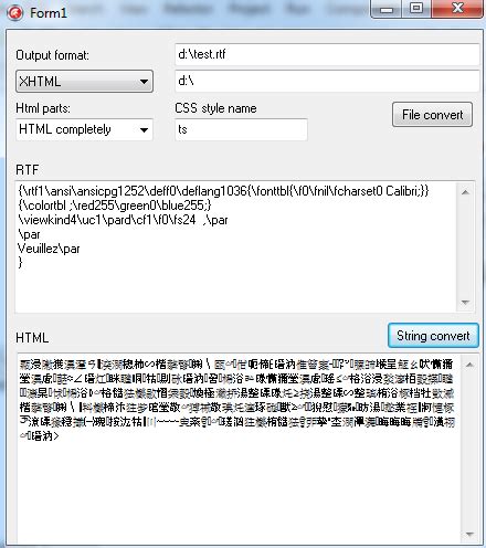 RTF To HTML Net Release Notes Sautinsoft Com