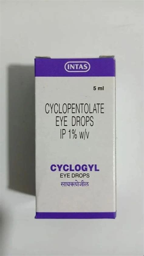 Cyclopentolate Eye Drop Cyclopentolate Hydrochloride Ophthalmic Solution Latest Price