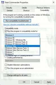 Change Compatibility Mode Settings For Apps In Windows