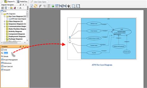 developing a document using element template visual paradigm