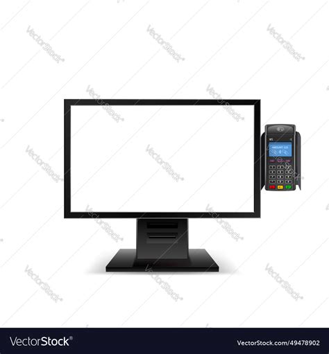 Pos Payment Terminal Royalty Free Vector Image