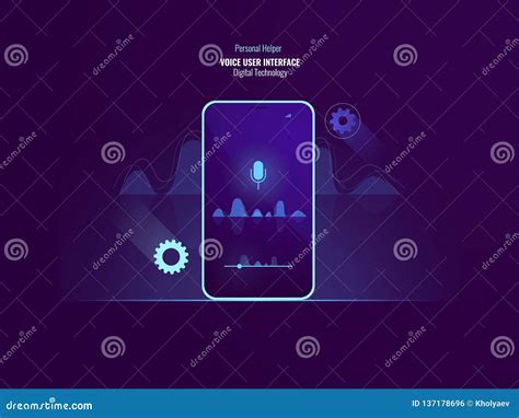 Awesome Voice User Interface Command Concept Mobile Phone With Sound