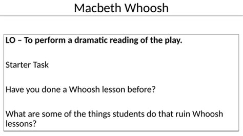 Aqa Macbeth Pack Teaching Resources