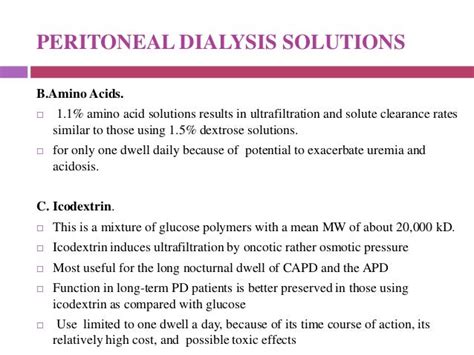 dialysis various modalities and indices used