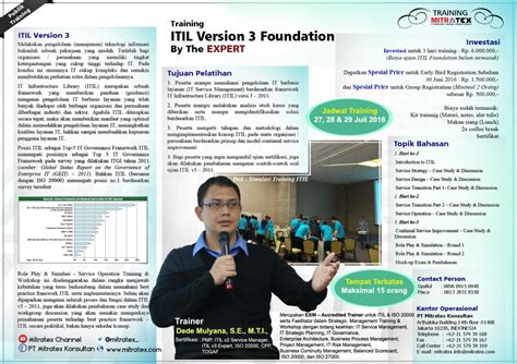 Training Itil Version 3 Foundation Information Technology