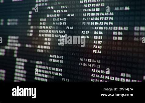 Technological Background With Representation Of White Binary Code In Different Configurations On
