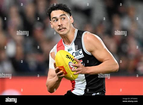 Mitch Owens of St Kilda in action during the AFL Round 7 match between ...