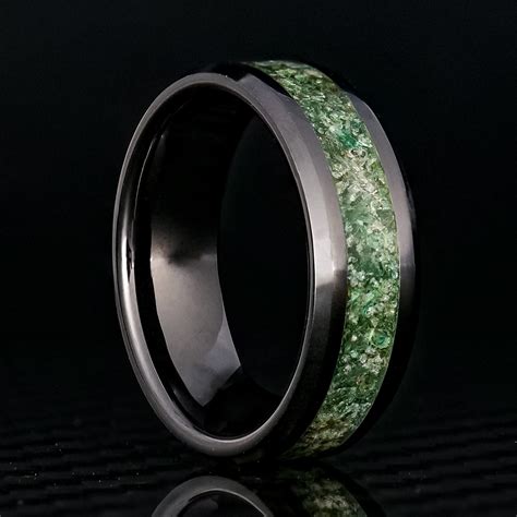 Custom Glowstone Ring Pure Inlay Band Patrick Adair Designs