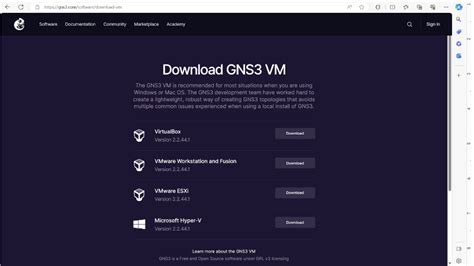 GNS3 On A Virtual Machine DentOS Documentation