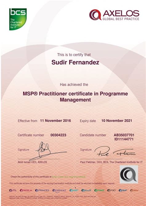 Managing Successful Programmes Practitioner PDF