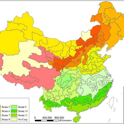 Stratification Used For Crop Acreage Estimation In China All The Main Download Scientific