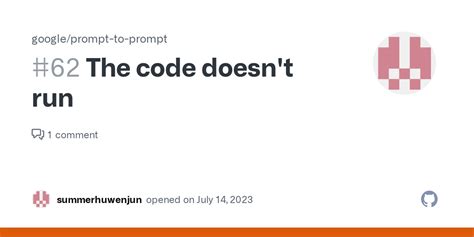 The Code Doesn T Run Issue Google Prompt To Prompt GitHub