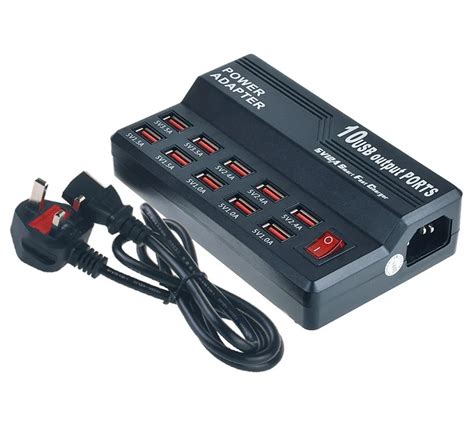Usb 고속 충전 허브 10 포트 10a 스마트 충전 스테이션 Usb 충전기 휴대 전화 태블릿 디지털 충전기 삼성 Buy