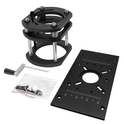 M Black Red Cnc Router With Aluminum Inverted Plate Lift Table And Electric Wood Milling